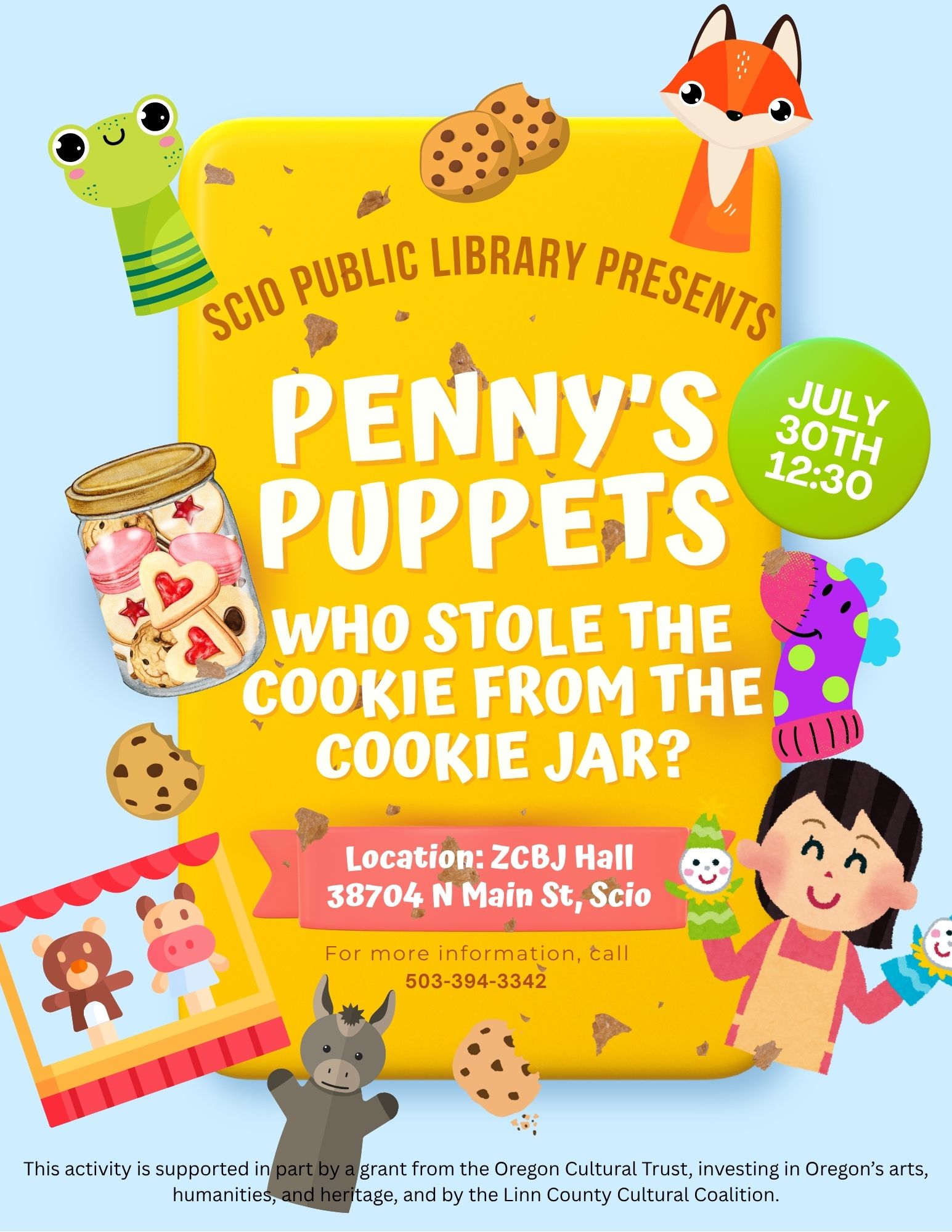 Summer Reading Program - Penny's Puppets | Scio, Oregon